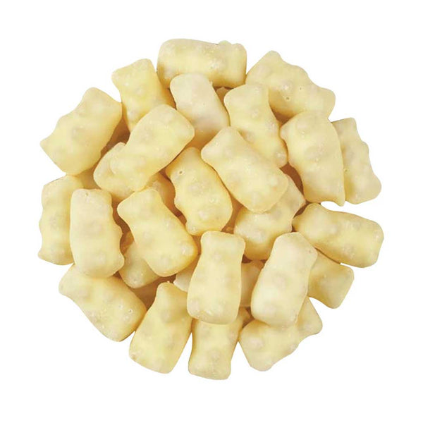 White Chocolate Gummy Bears - Nibblers Popcorn Company
