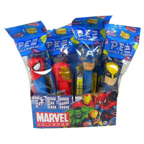 Pez Dispensers - Marvel - Nibblers Popcorn Company